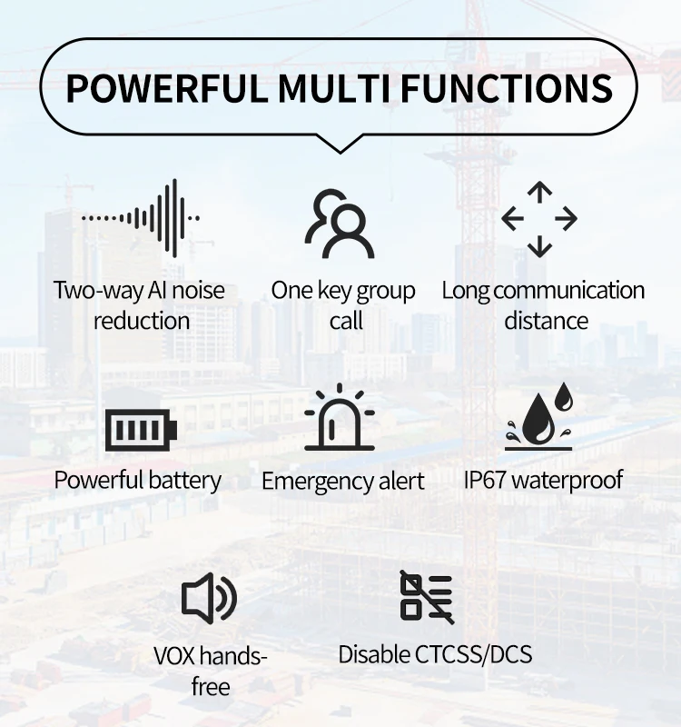Chierda Tc368 Plus 10w Ai Noise Reduction Ip67 Waterproof Uhf Handheld ...