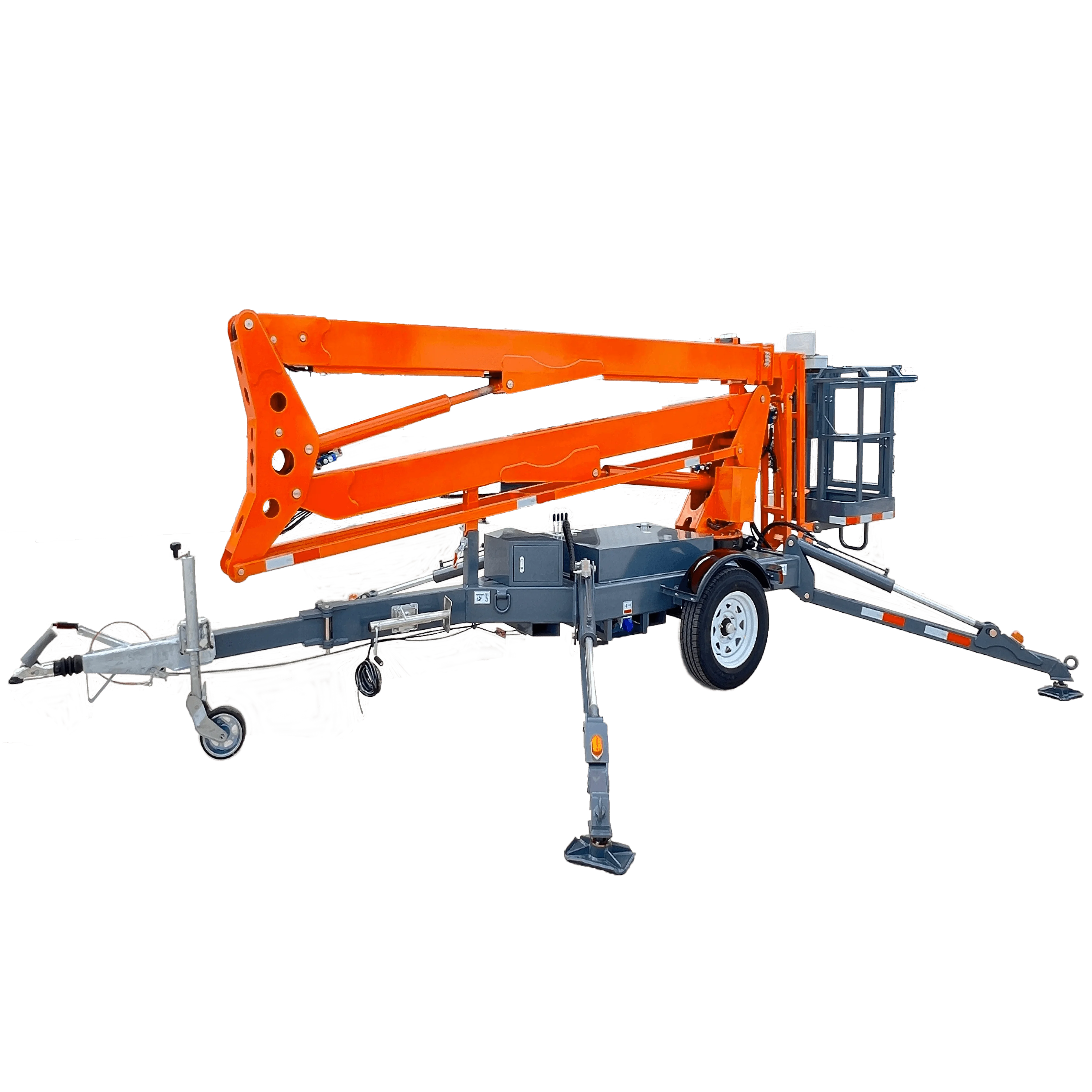 380V Electric Steel Spider Articulated Crawler Boom Lift Remote Control ...