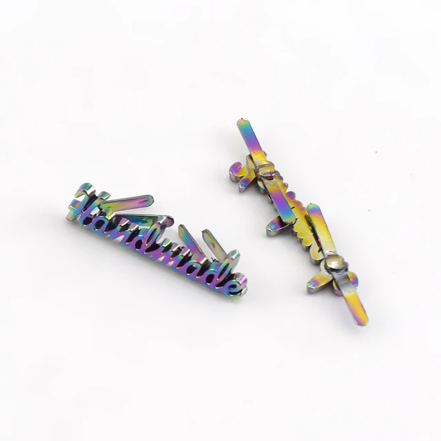 35/40mm Handmade Letters Metal Bag Label Handcraft Decorative Tags For ...