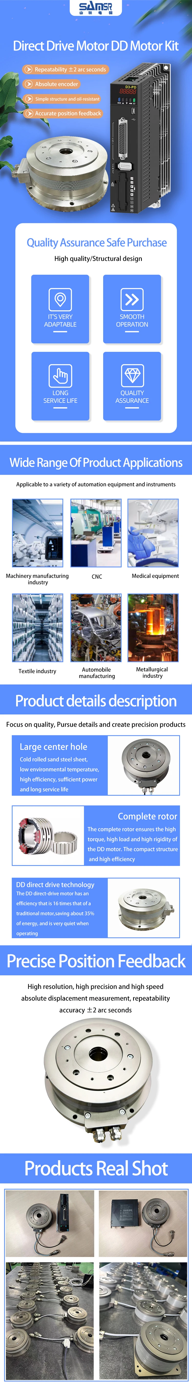 High Torque Direct Drive Motor Kit with Driver - YPF-D145