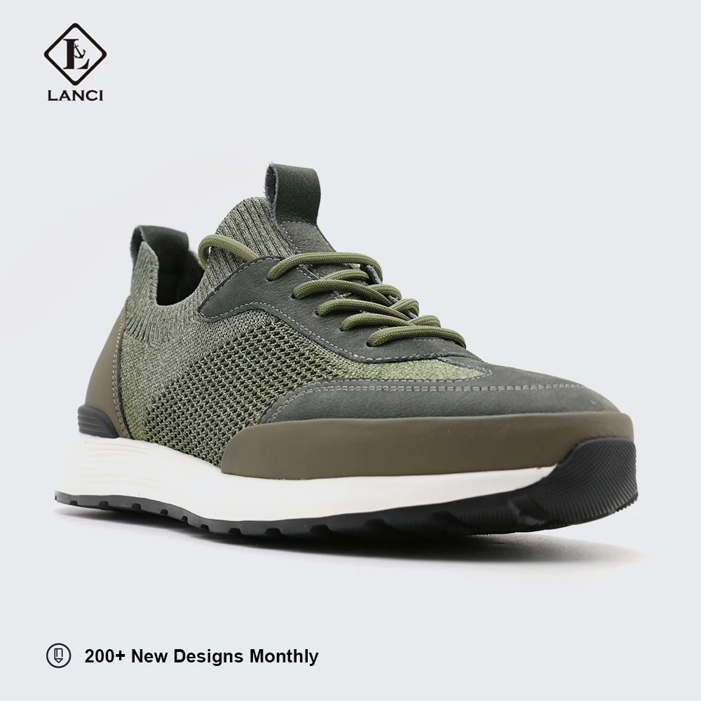LANCI Custom Shoes Manufacturers with logo Flying Weaving Leather and ...