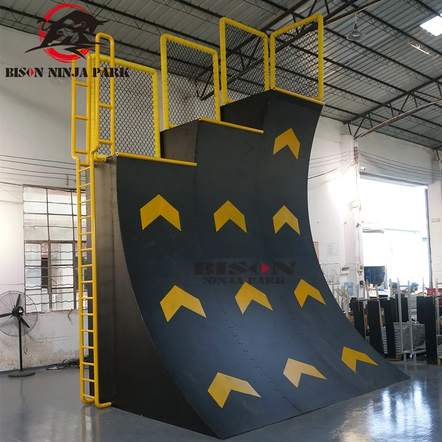 Indoor Adventure American Ninja Warrior Obstacles Warped Wall for Sale ...