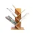Bamboo Tree Desktop Bookshelf Wood Desk Bookcase Display Organizer ...