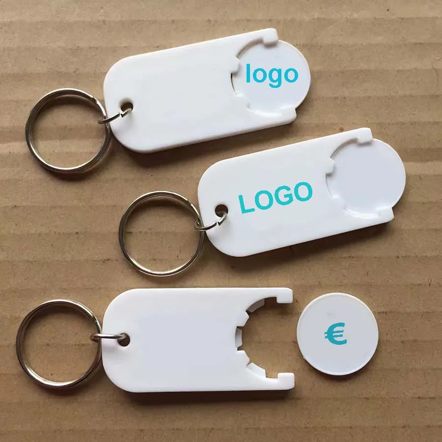 Custom logo Promotional Shopping Cart Token Trolley Coin Key Ring ...