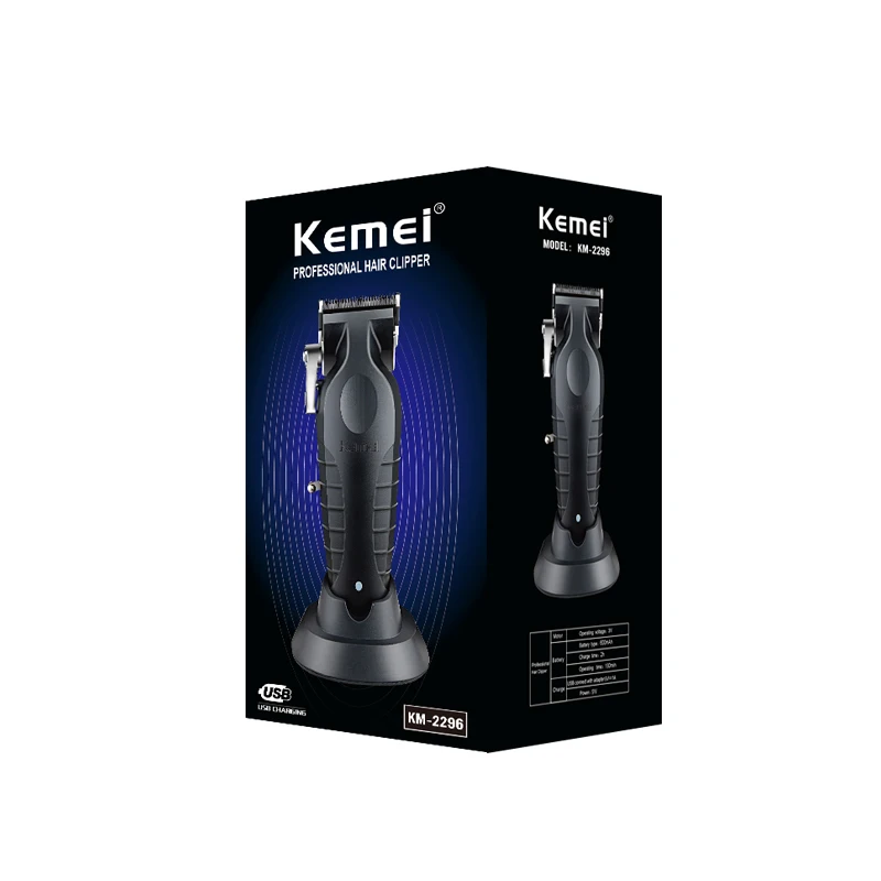 Usb Rechargeable Cordless Electric Body Groin Hair Trimmer Kemei Km-2296 2500mah Lithium Battery ...