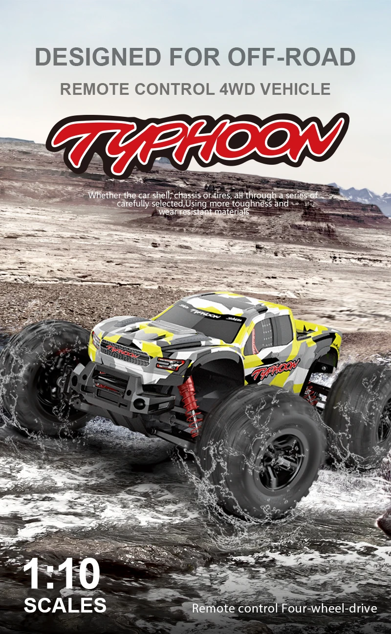 Hobby Cheap High Speed Professional 1/10 Rc Car Brushless Truck 55km/h ...