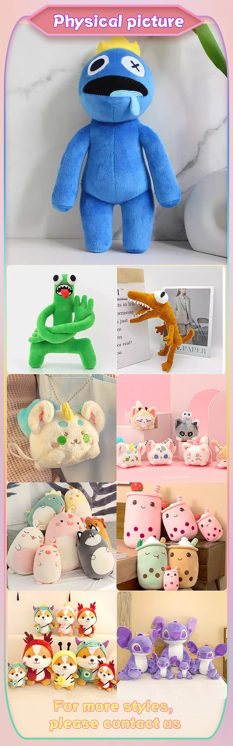 Custom Animal Christmas Genshin Impact Plush Dog Toy Slayer Elf ...