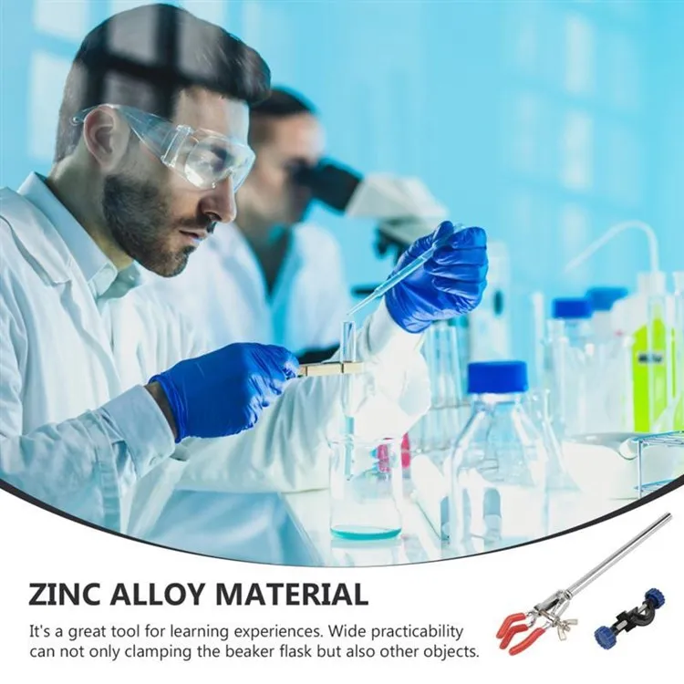 Three Finger Clamp for Chemistry Labs - Durable Zinc Alloy Stand Clamp ...