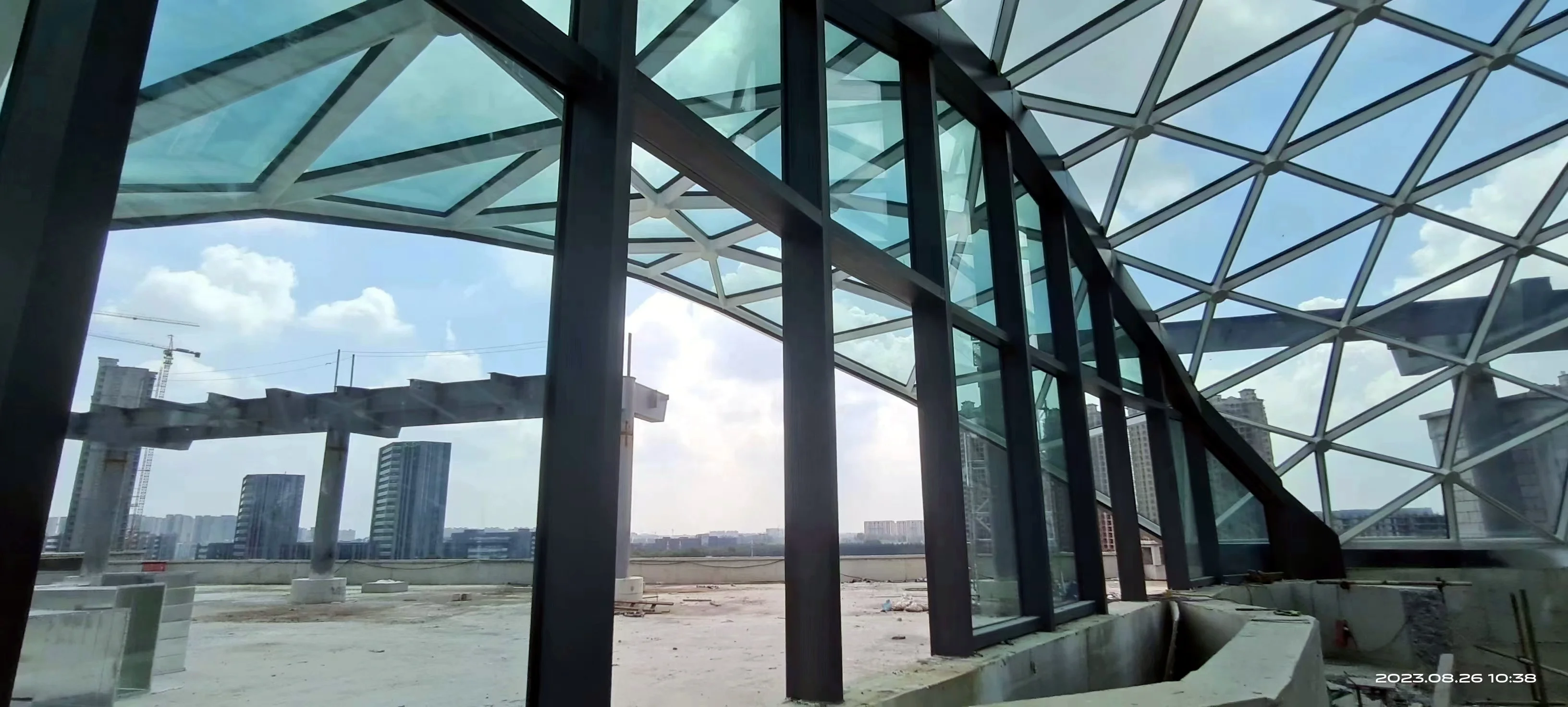 Space Frame Steel Structure Skylight Dome Roof Building