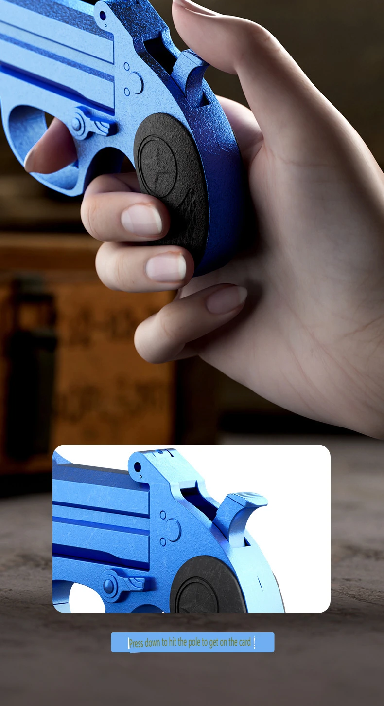 Vp434 Toy Gun Double Barreled Troll Mini Model Transmitter Alloy Soft ...