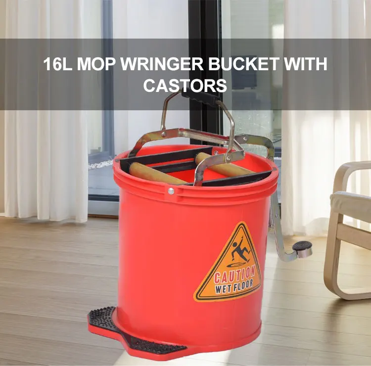 Heavy Duty Plastic Roller Wringer Bucket - Swallow Mop Bucket