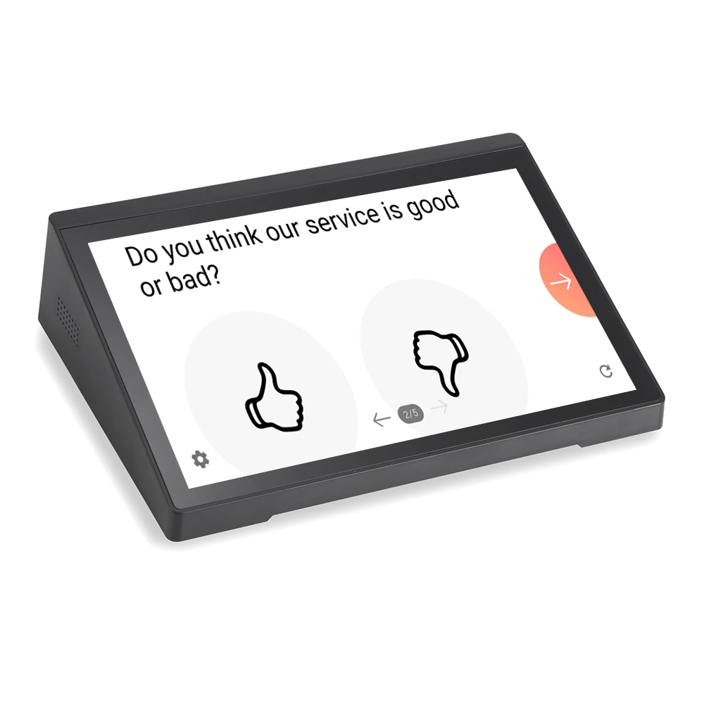 10.1 inch Horizontal Desktop customer service device Multi-language ...