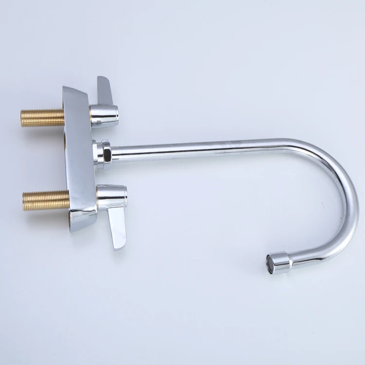 Sus 304 Dual Two Handle Deck Mount Hot Cold Kitchen Taps - Buy Dual ...