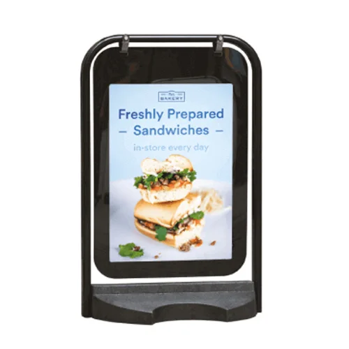 Swinger Pavement Sign Metal Sign Holder Stand For Outside Sign Holder ...