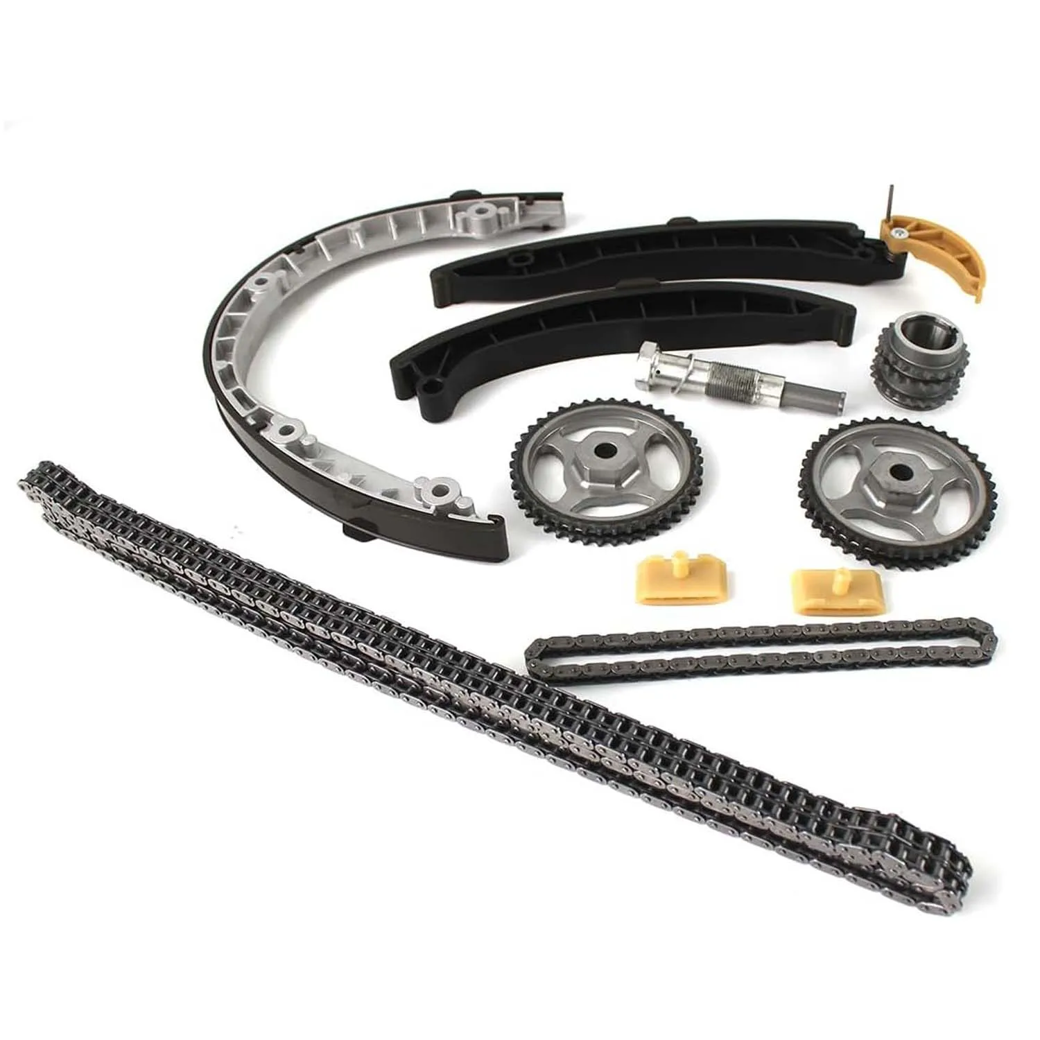 11Pc/Set Timing Chain Kit Guide Rail Tensioner Sprockets Engine for ...