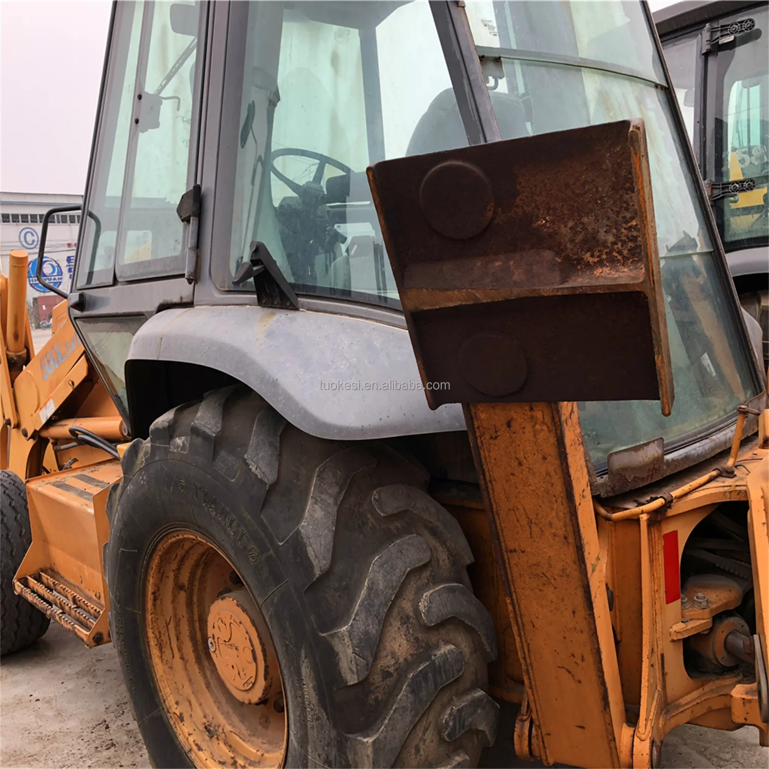 Used Case 580l Backhoe Loader Tractor Frontal Loader Bucket Rear ...