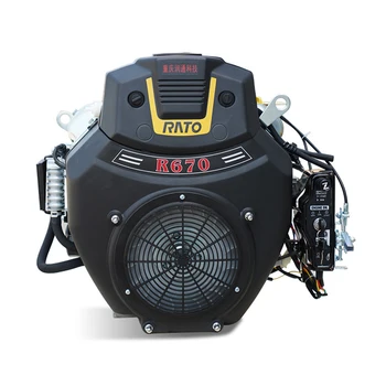 Rato R670 24hp V-twin Double Cylinder Horizontal Shaft Ohv Gasoline ...