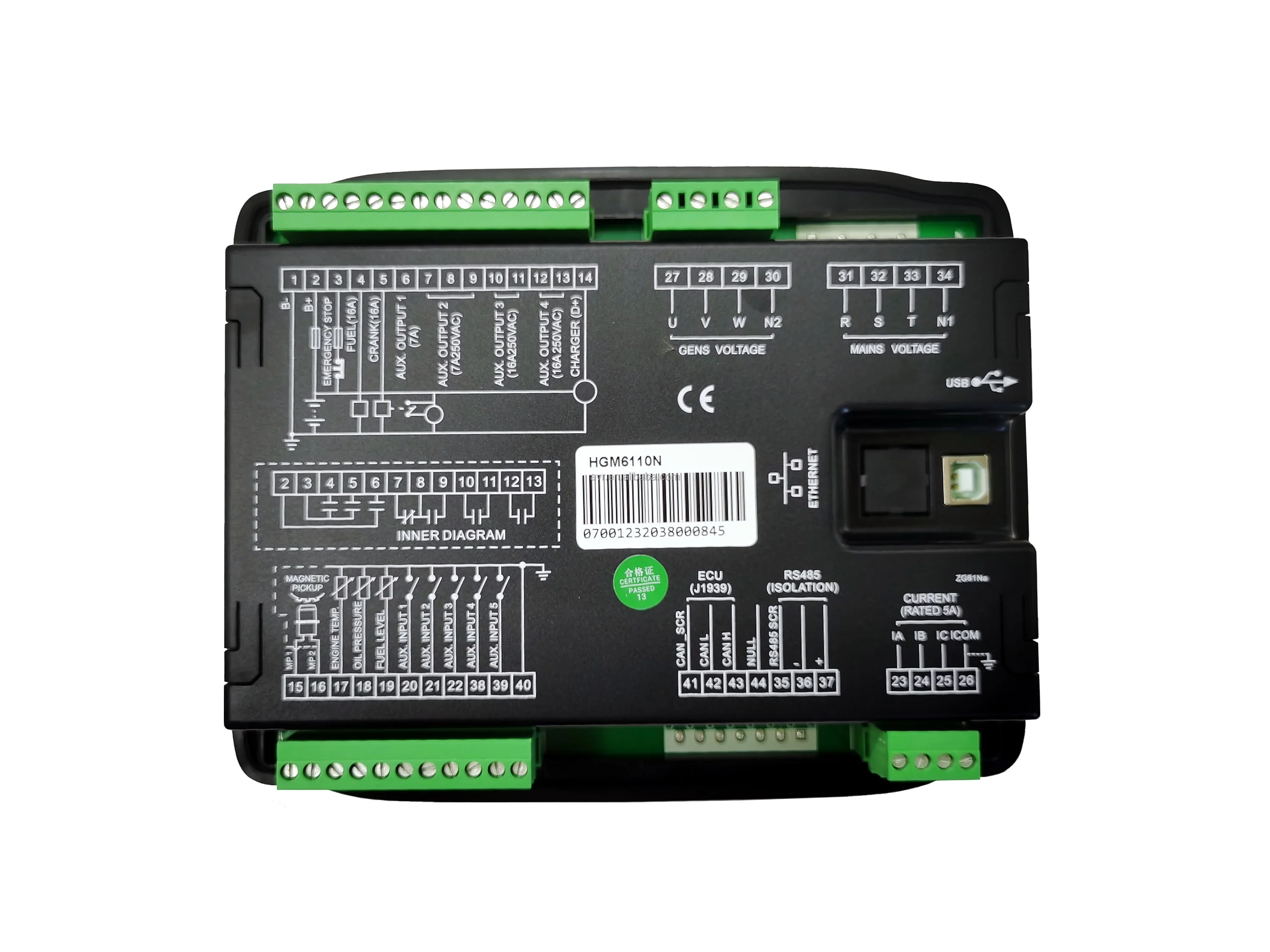 Generator Control ATS Module HGM6110N Smartgen Engine Controller ...