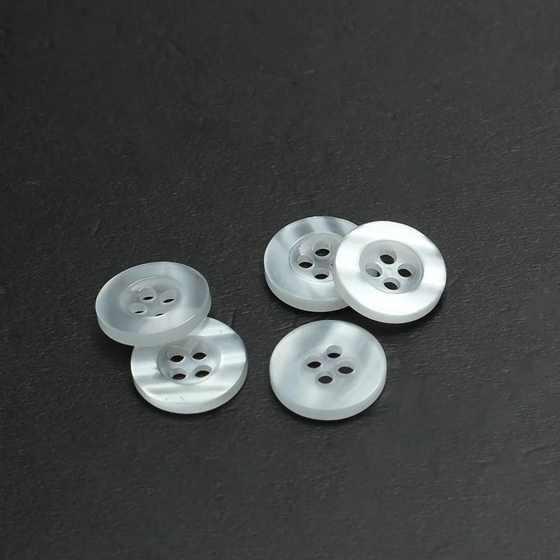 Poly Pearl Buttons - Transparent, Dyeable, and Versatile