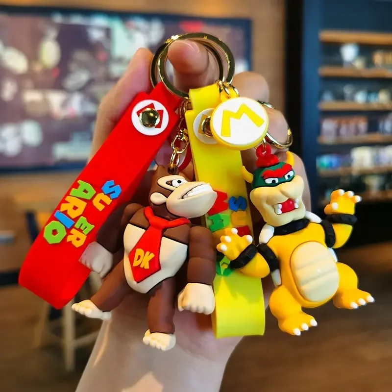 Anime Mario Doll Key Chain Bag Pendant Wholesale Custom 3d Soft Pvc ...
