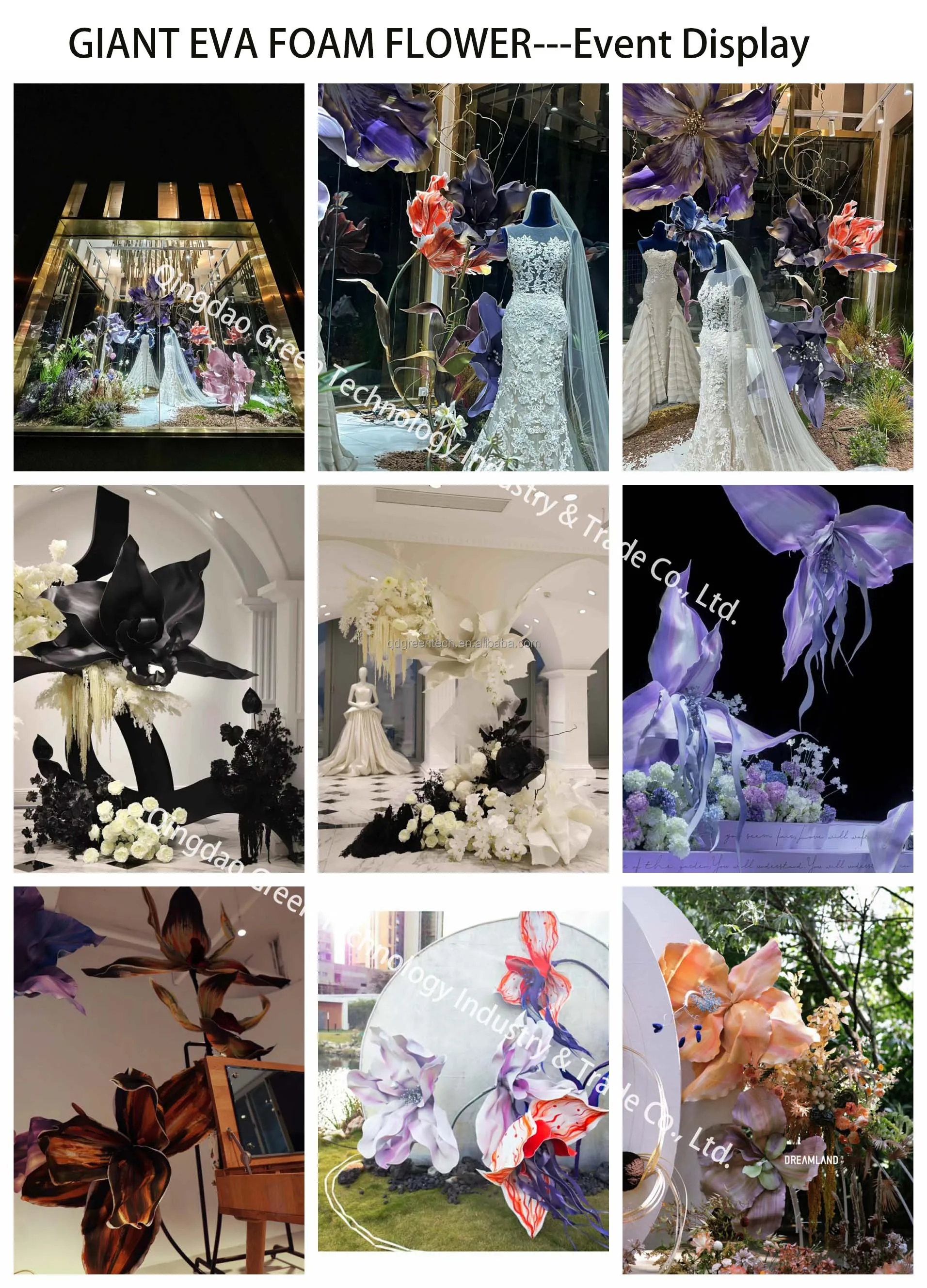 H-691 Giant Paper Standing Flowers Artificial Sunflower Poppy Flowers ...