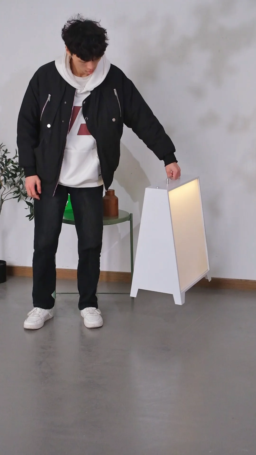 Custom Outdoor A-frame Sidewalk Sign Sandwich Board Steel Metal Double ...