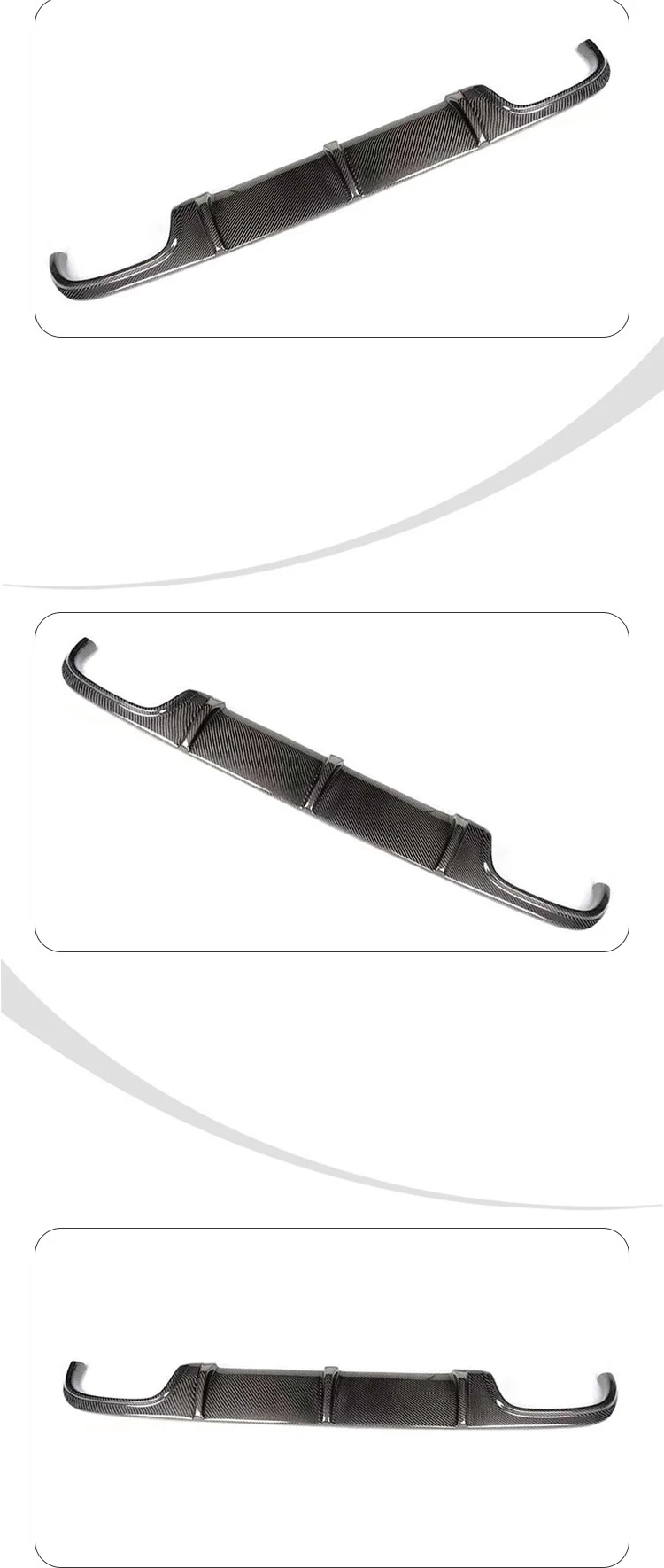 W211 Carbon Fibre Bodykit - Rear Bumper Diffuser Lip