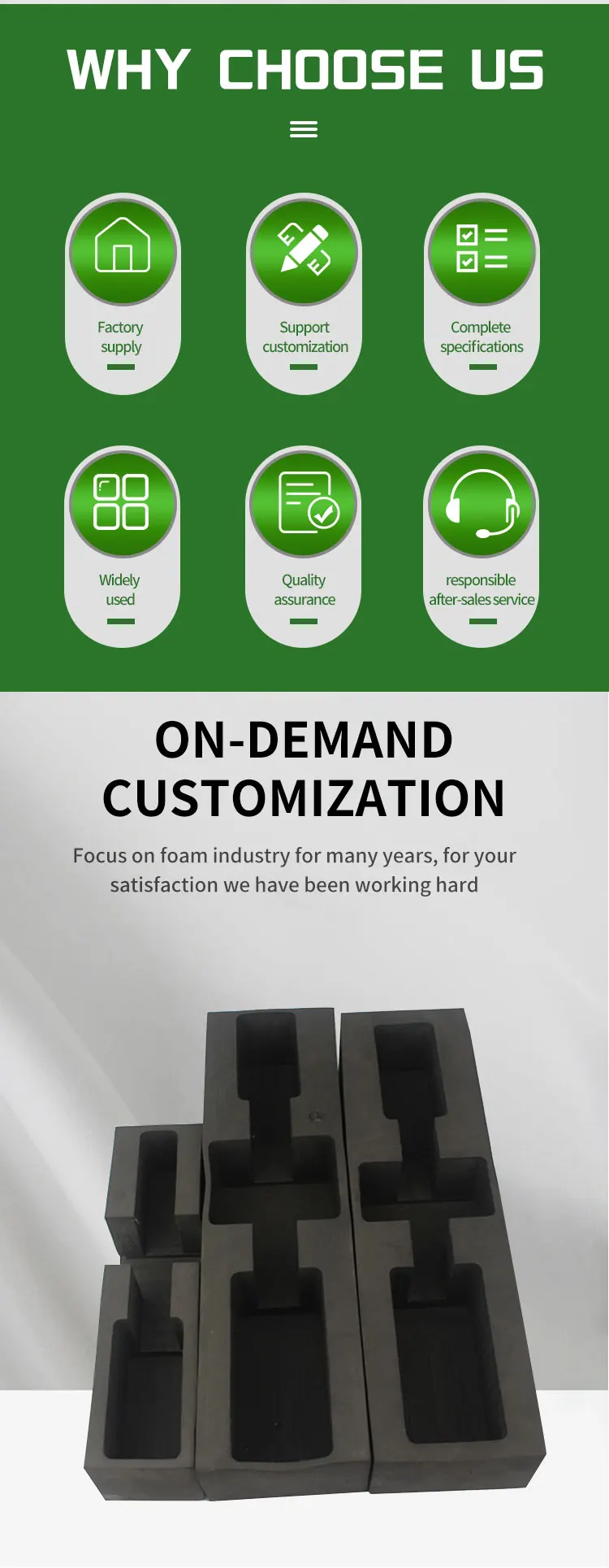 Black Polyethylene Foam Epe Pearl Cotton Lining Shockproof Protective ...