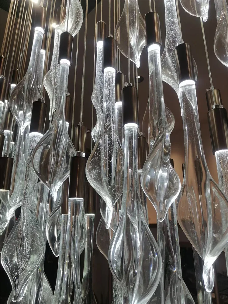 Hand Made Blown Glass Drop Water Shape for hang Lighting| Alibaba.com