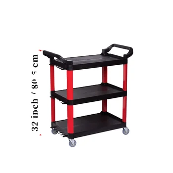 Car Wash Cart Tool Hand Push Tool Cart Trolley With Wheels For Service ...