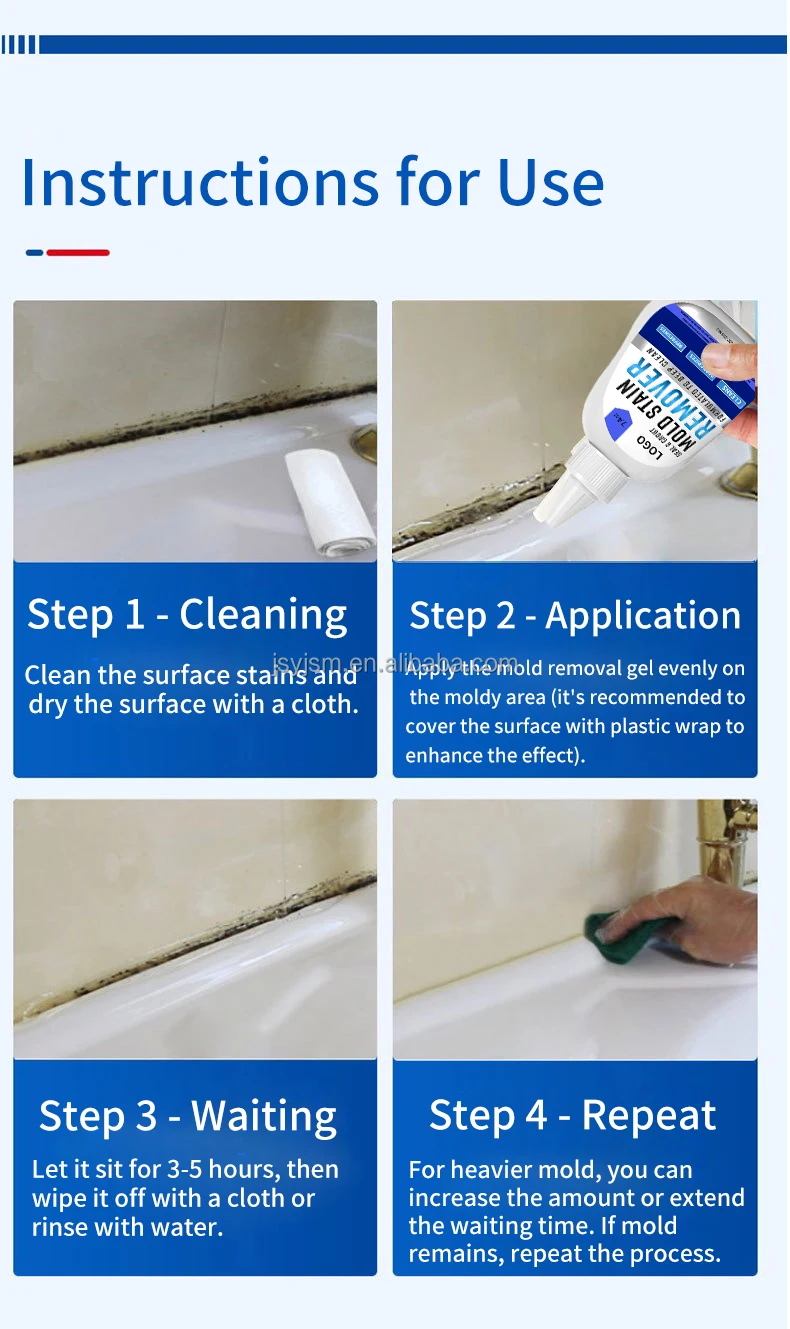 Washing Machine Cleaner & Mold Stain Remover - 7oz Gel