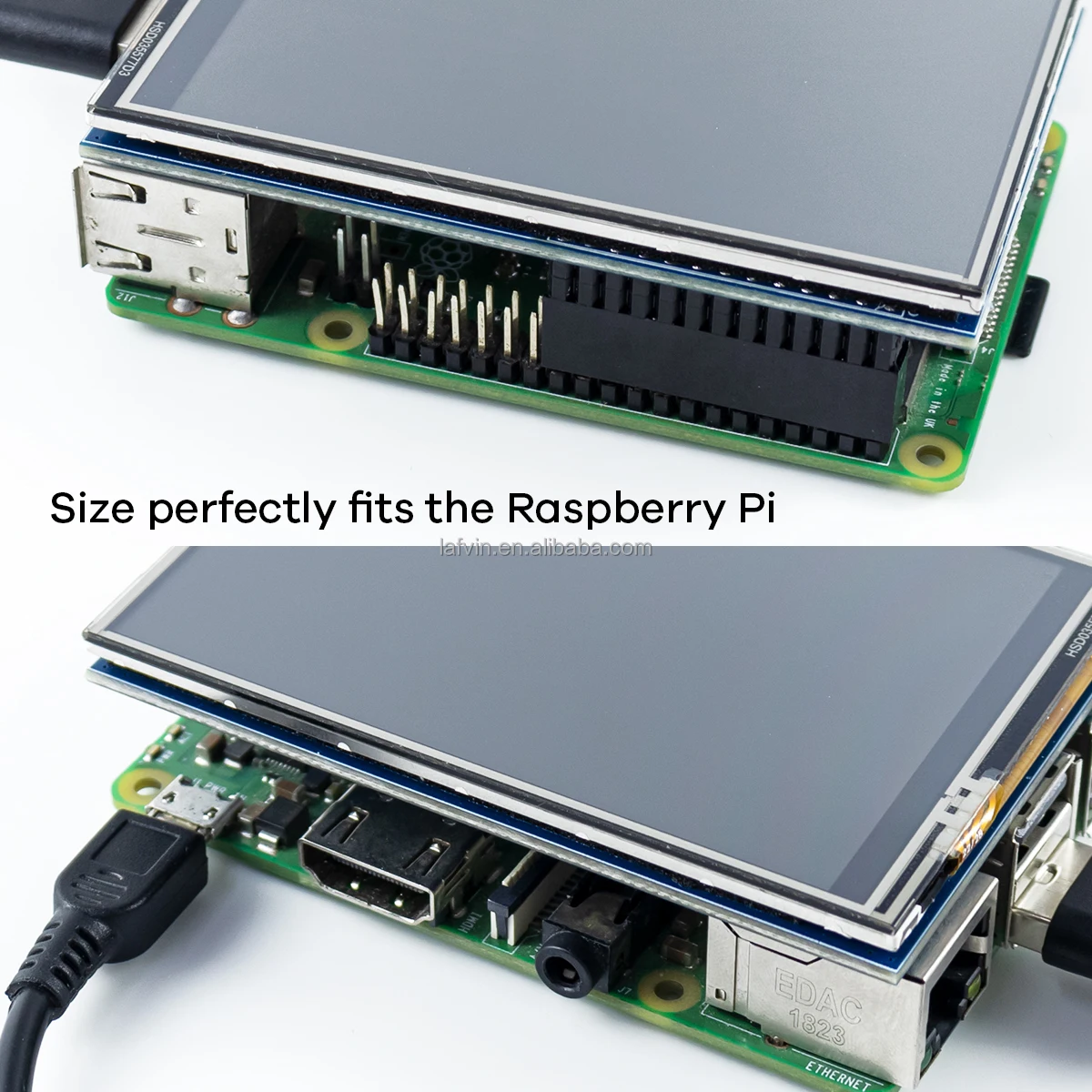 Raspberry Pi 3.5 Inch TFT LCD Touchscreen Display, 320x480, Resistive ...