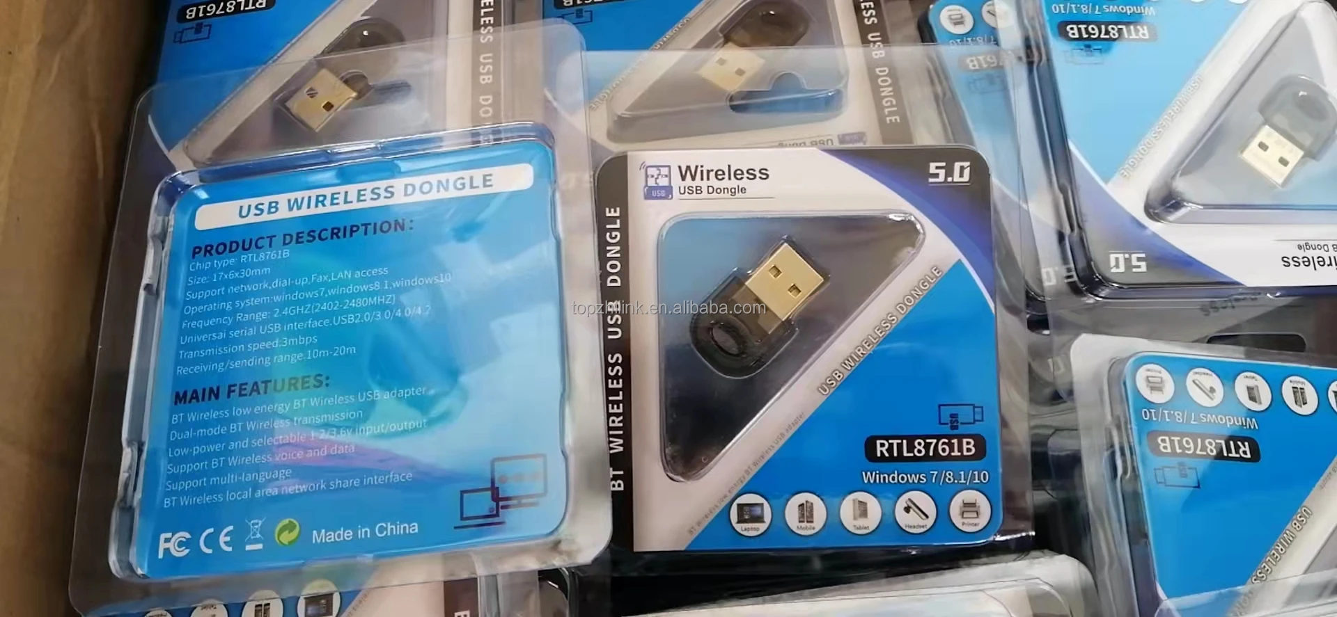 Wireless Usb Dongle RTL8761B BT 5.0 Mini Adapter USB Dongle for PC TV ...