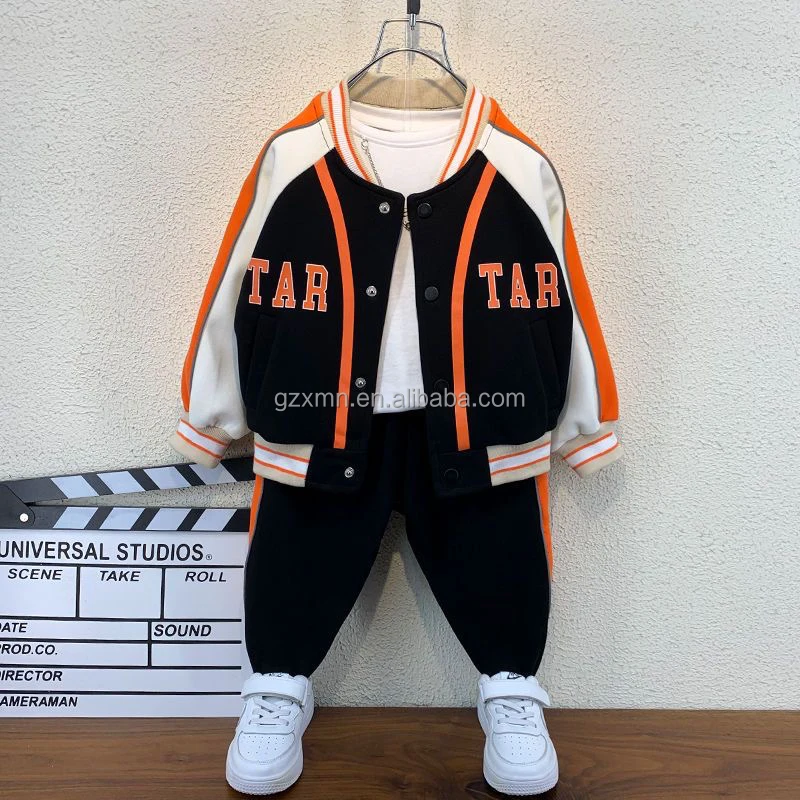 Autumn New 22 Children's Set Boys' Sports Long Sleeve Cotton Sweater ...