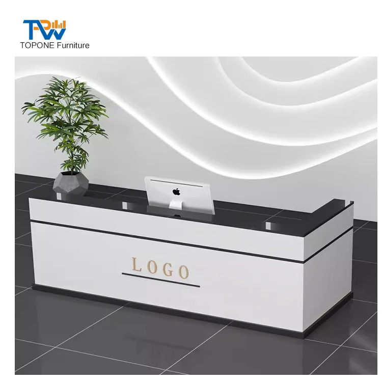 Office Furniture Lobby Counter Registration Front Desk Waiting Room ...