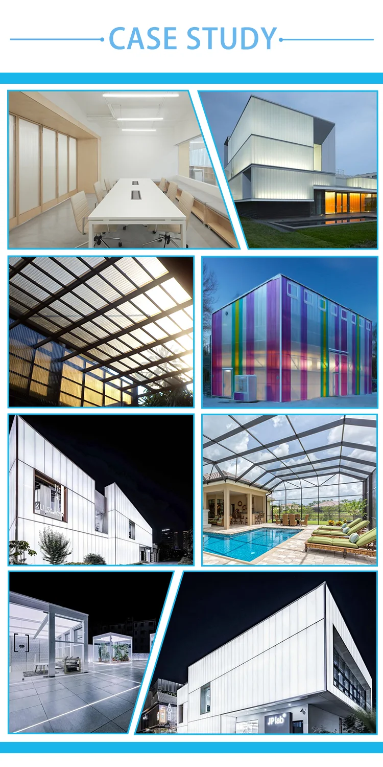 Factory Direct Sales Plastic Transparent Solid Polycarbonate Sheet Price Clear Plastic Roofing ...