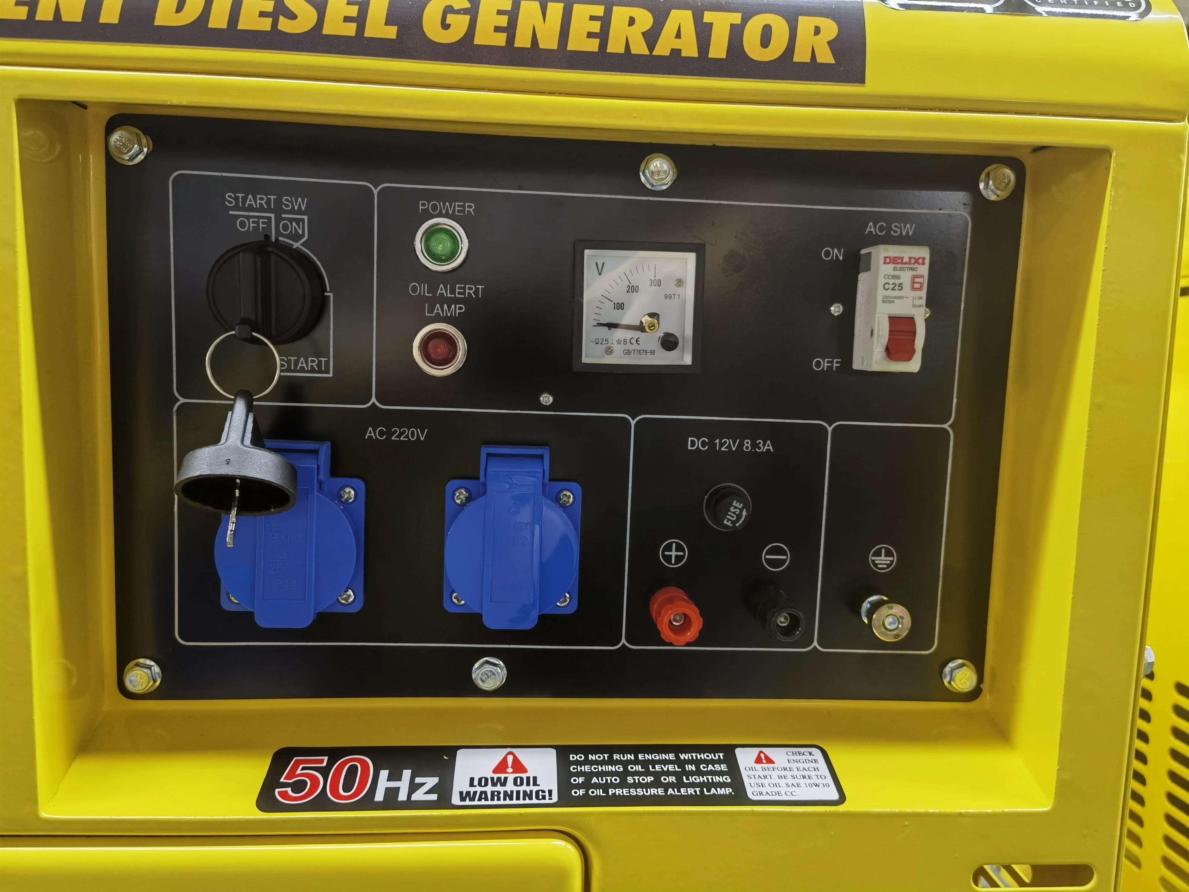 5kw Diesel Generator Recoil/electric Start Open Frame Single Phase ...