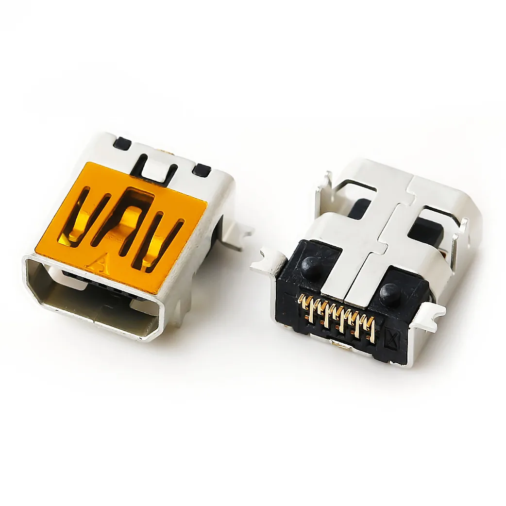 Mini Usb Connector 4 Pin Patch 5p Iron Copper Interface Smt Fully ...