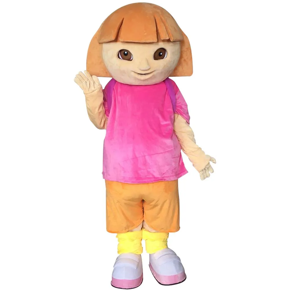 Cartoon Character Dora The Explorer Mascot Costume For Adults Birthday ...