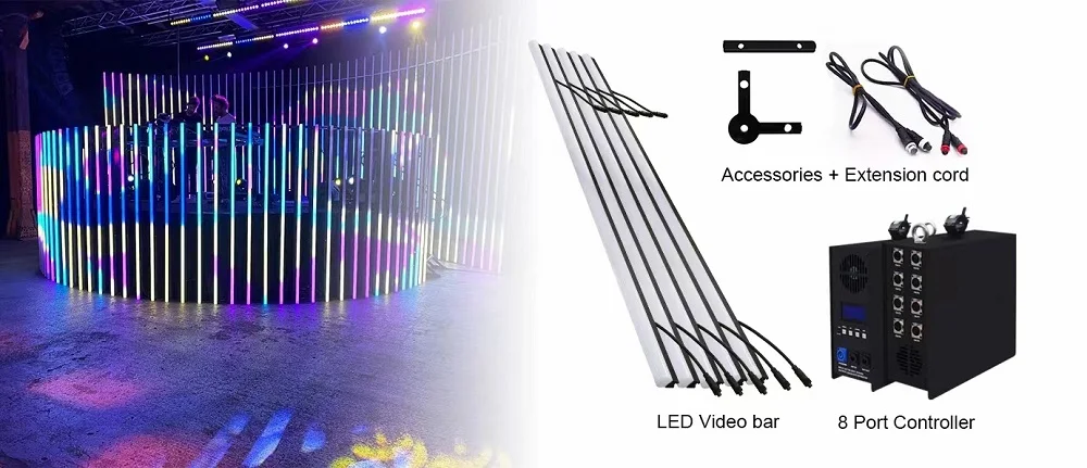 Professional Dc24v Rgb Stage Tube Lights Decor 5050 Led Pixel Bar Strip ...