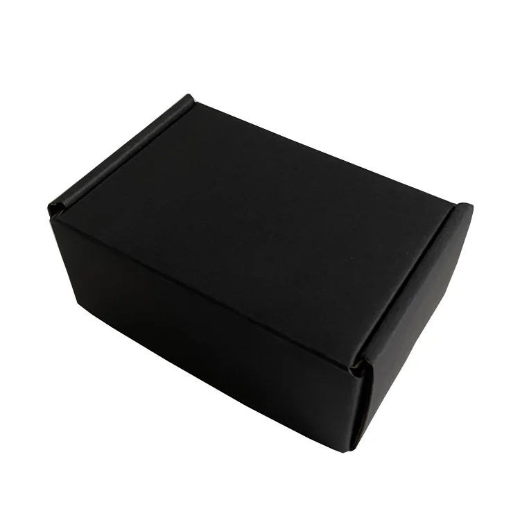 Custom Black Corrugated Paper Box for Environmental Recycling