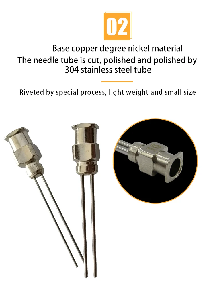 R 1 Inch Stainless Steel Double-tubes Dispensing Needle Tips Metal Syringe Needle - Buy ...