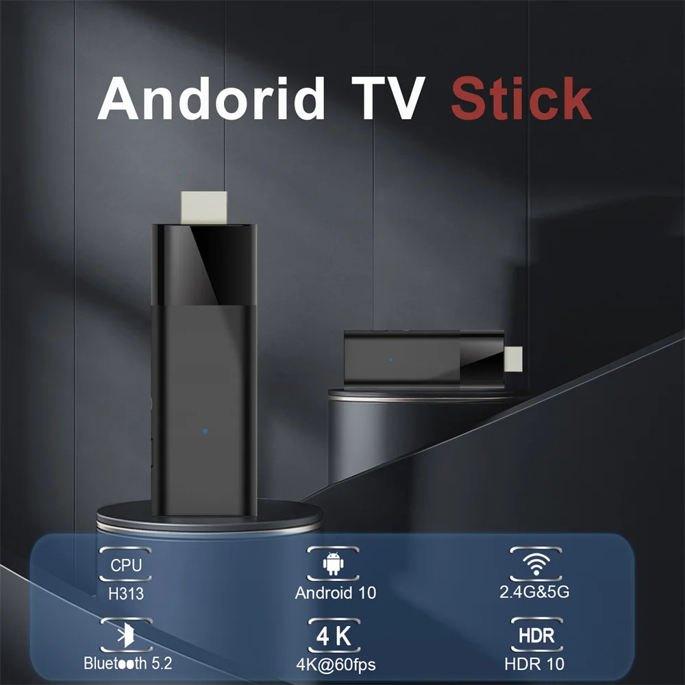 Dongle Android 10 Atv Original Q6 Tv Stick 4k Allwinner H313 1gb 2gb ...