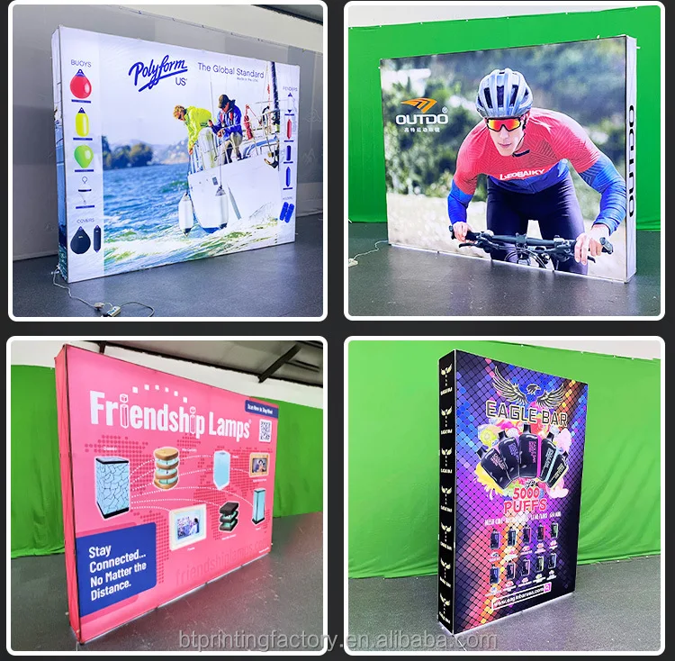 30 Sold 20ft Portable Backlit Backwall Trade Show Exhibition Banner ...