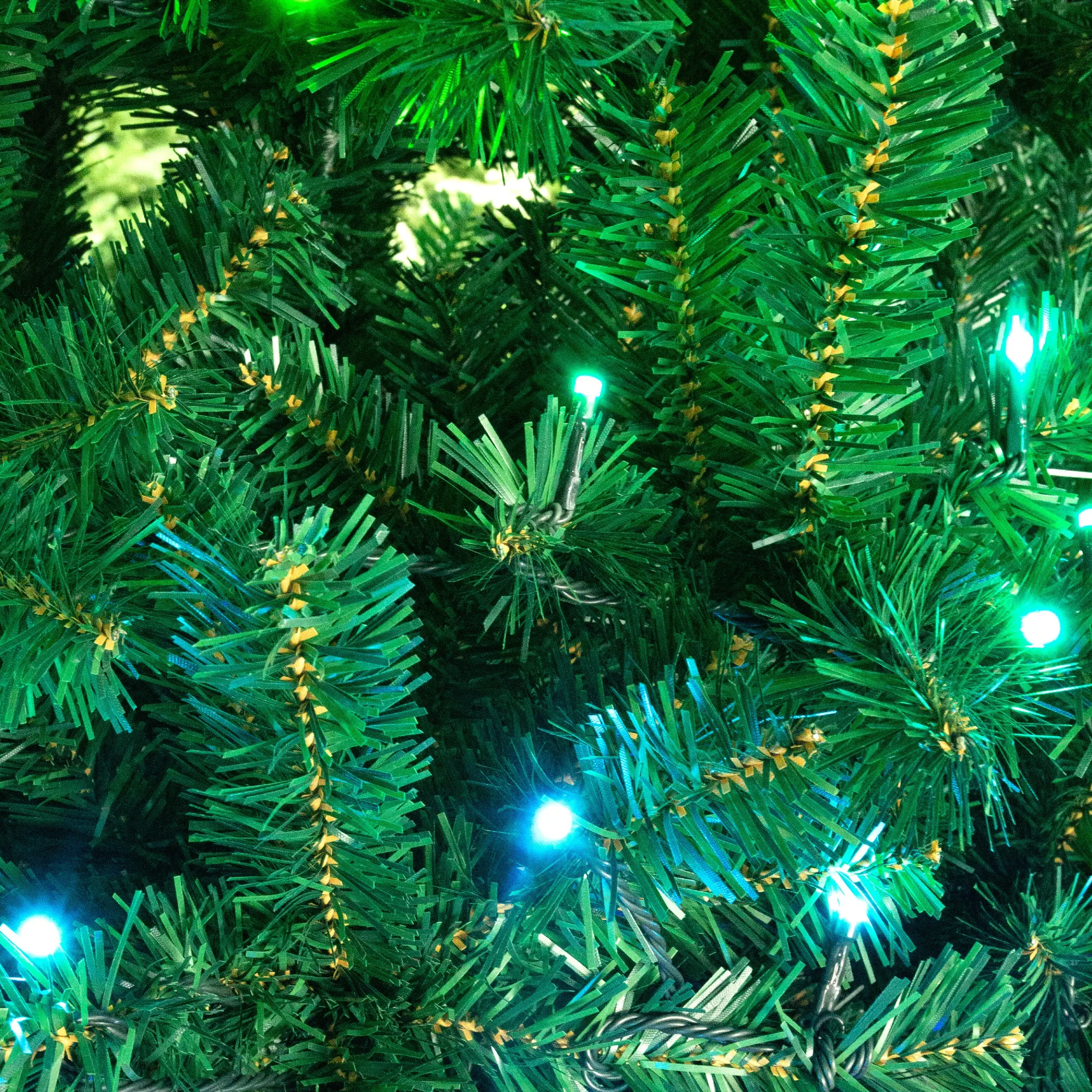 Custom Artificial Christmas Tree with RGB LED Lights