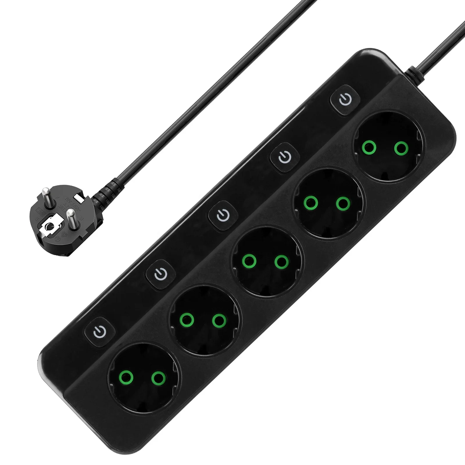 2023 New Extension Socket Eu Standard Power Strip 5 Outlets - Buy 2023 ...