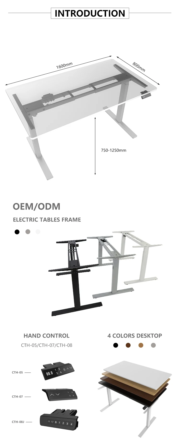 Ergonomic Motorized Table - Adjustable Height & Stylish Design