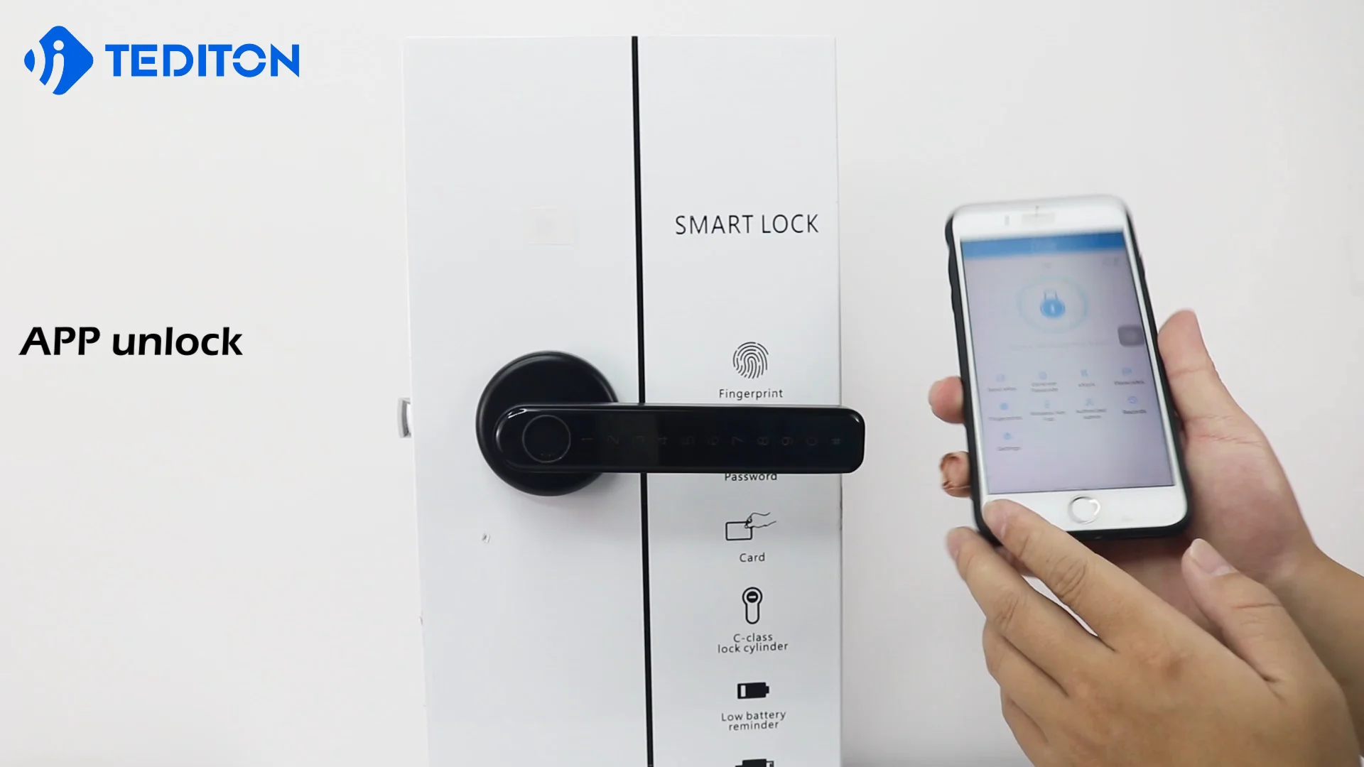 Tediton Ttlock App Biometric Fingerprint Door Lock Zinc Alloy Keyless Smart Door Lock - Buy ...