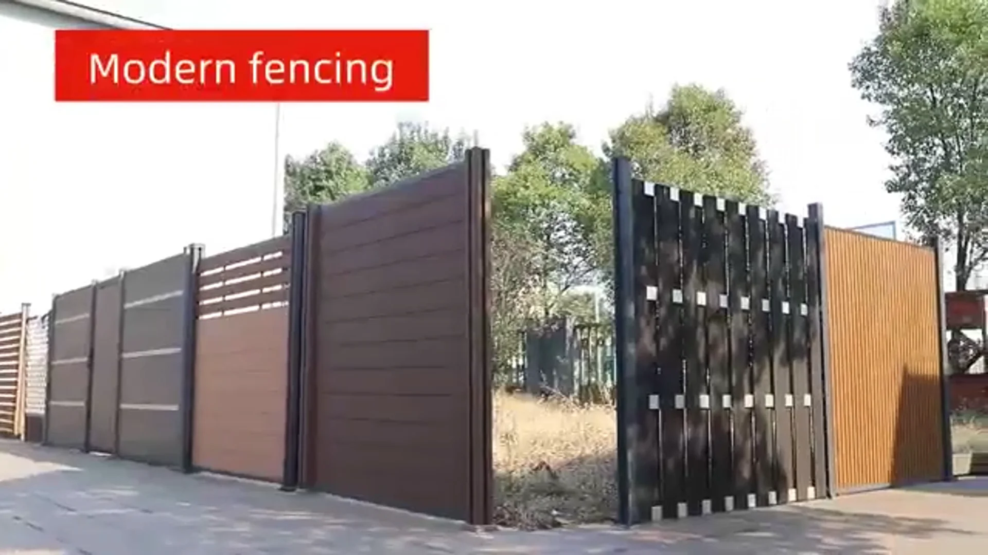 Waterproof Decorative Wpc Fencing With Aluminum Customized Wood Plastic Garden Fence - Buy Wpc ...