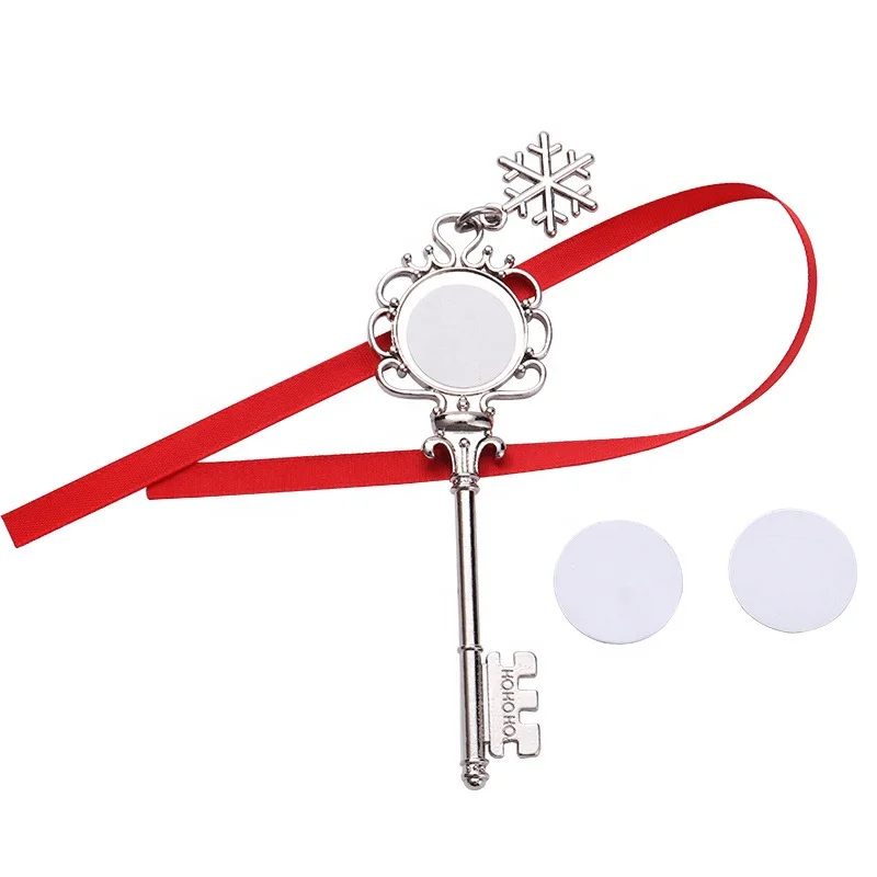 Christmas Sublimation Santa Magic Key Santa Claus Key Ring Creative ...
